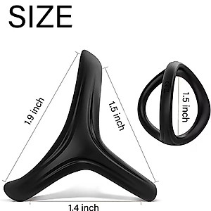 2pcs Cock Rings for Men Erection Silicone Cock Ring Cock Ring for Couple Silicone Penis Rings ensory Penis Ring for Penis Rings for Men's Wellness Hoodies ZH026