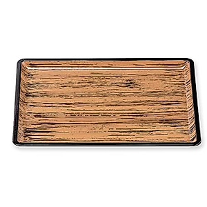 J-Kitchens Obon Tray, Echizen Bon, Persimmon Brush, Tenkuro, Weakly Non-Slip, Shaku 3, Made in Japan