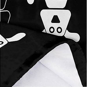 Cartoon Dog Plastic Bag Holder, Animal Black and White Grocery Bag Storage Holder Hanging Garbage Shopping Bag Trash Bags Organizer for Kitchen Home