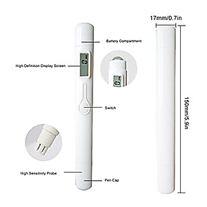 0 to 9990ppm TDS Meter High Sensitivity Digital Test Pen Portable Water Tester with LCD Screen