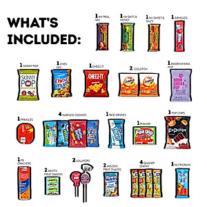 SNACK BOX Quality Snack Variety Pack Gift for Kids and Adults Final Exams, College Back to School