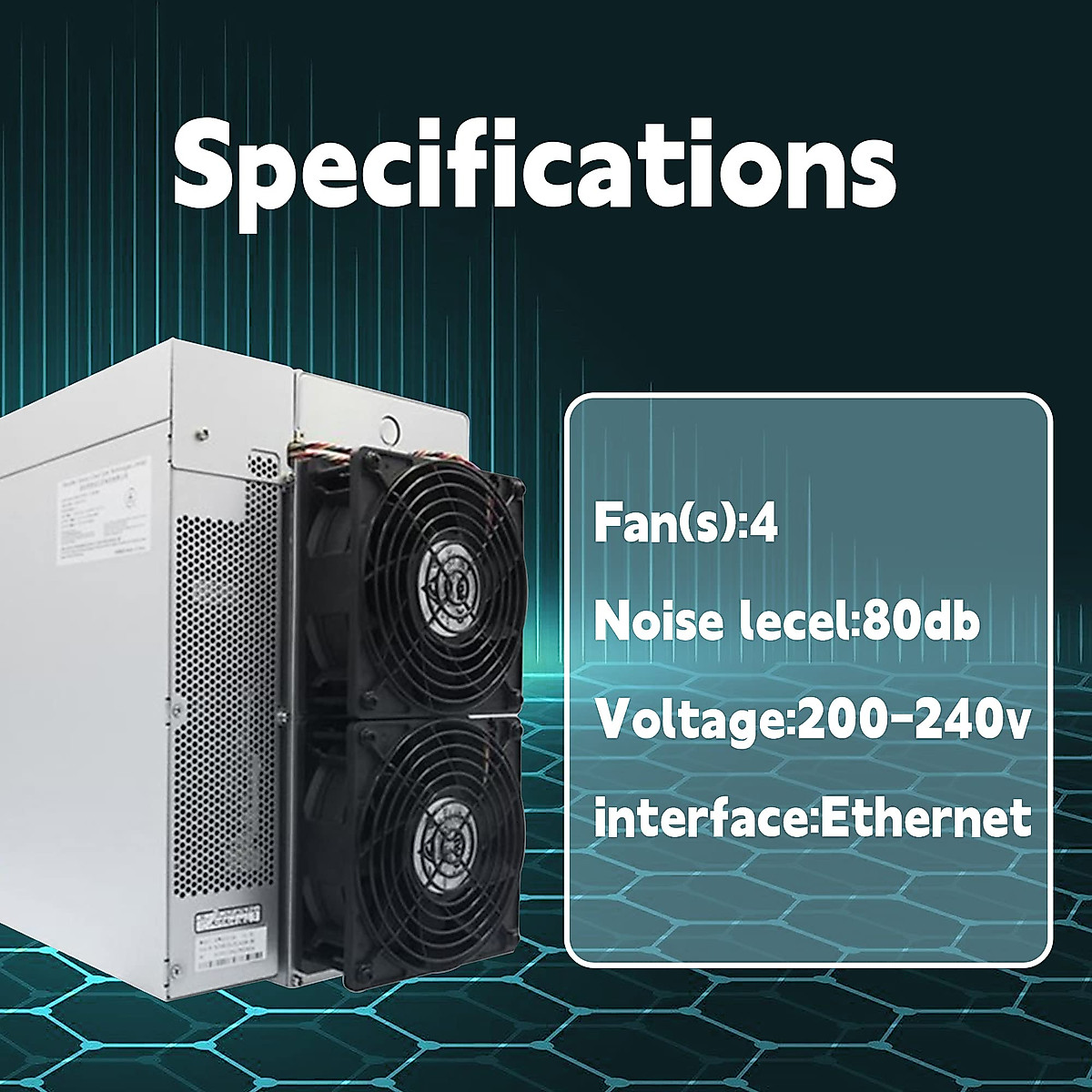 Antminer KA3 166Th/s Kadena Asic Miner, KDA 3154W Mining Machine with PSU