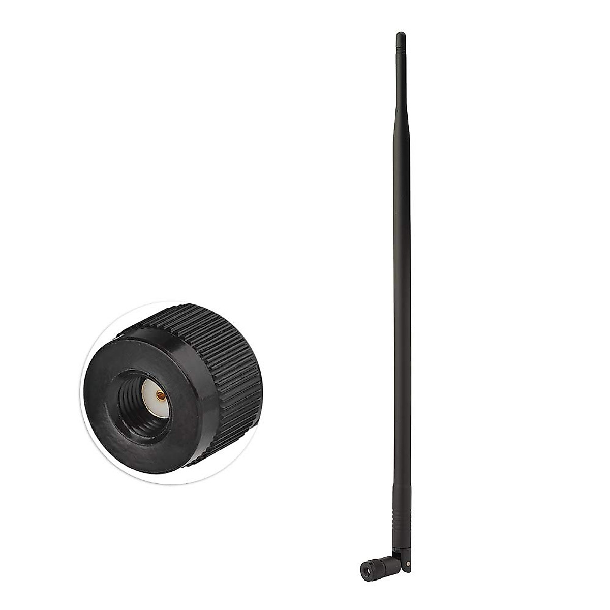 Superbat 900MHz 3G 4G Antenna 9Dbi External Omni Rubber Duck Antenna with RP-SMA Connector + RP-SMA Female to SMA Male Adapter for Router Security Camera Gateway Modem etc.