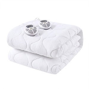 Serta Heated Mattress Pad Twin XL - Deep Pocket, 10 Heat Settings, Auto Shut Off, ETL Certified, Machine Washable, White