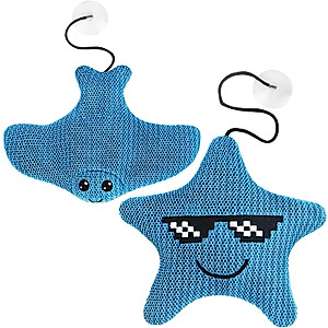 LSESEN Hot Tub Scum Absorber,Oil Absorbing Sponge for Hot Tub,SPA,Reusable Tubscum Balls for Hot Tub for Adults (Starfish+Devilfish)