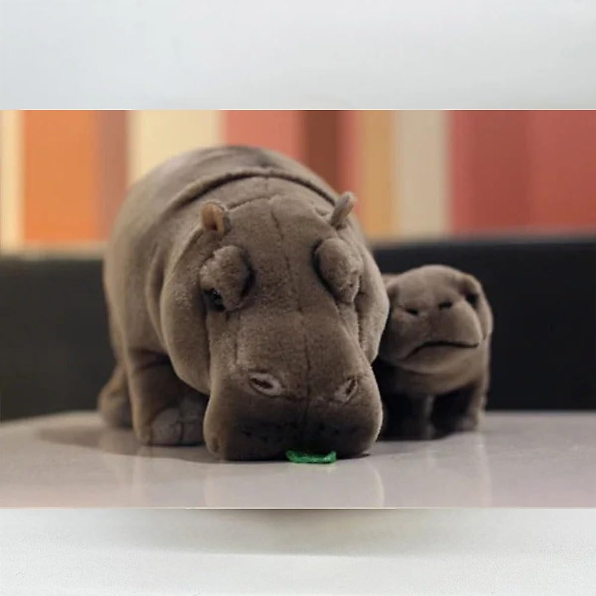 Moo Deng Hippo Plush, 2024 Moodeng Plush Toys, Cute Pygmy Hippo Soft Plushie Toy for Fans, 16" Hippopotamus Plushie Doll, Stuffed Animals Pillow for Kids Fans Christmas Birthday GiftMoo deng