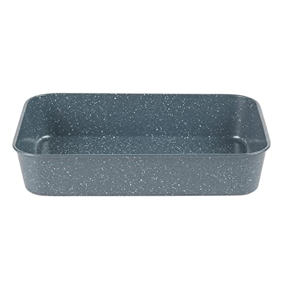 Russell Hobbs RH01832EU Deep Roasting Pan, Non-Stick Carbon Steel Roaster, Tall Sides Baking Tray for Meats, Vegetables, Large Oven Tin, Family Size, Nightfall Stone Collection, Blue Marble, 39 cm