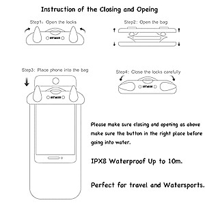 EMSEEK Waterproof Waist Pouch Surfing Crossbody Belt Dry Phone bag Floating Fanny Dry Pack swimming Waterproof Case with Cash key holder for Iphone 14 13 12 11 Pro Max Galaxy S22 Note 20(Black)