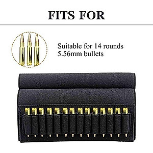 ACEXIER Ammo Holder Cartridge Shot Gun Shell Magazine for 5.56mm .22/.223.204 Gun Shell Holders Hunting Butt Holder 14 Round