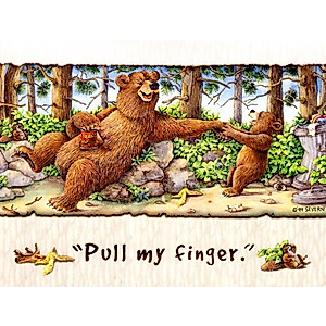 Leanin' Tree Funny Greeting Cards - Laughing Bear Art [AST90760] - 20 Greeting Cards with Full-color Interiors