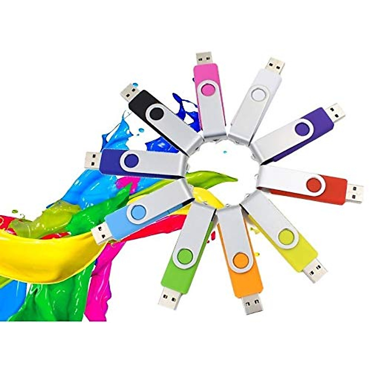 Wholesale/Lot/Bulk - (50 Pack) Fold USB 2.0 Flash Frive Thumb Memory Stick Storage Pen U Disk (50PCS - 8MB (Not GB))