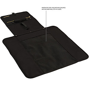 Best Portable Changing Pad for Smart Parents, Newly Design Wipe Pouch, Extra Storage, Fits Easily Into Diaper Bag, Large Detachable Padded Mat with Non-Skid Backing, Liquid Resistant Machine Washable