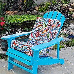 JMGBird Outdoor Chair Cushion Set of 2 Patio Cushions 19x19 with Ties Outdoor Cushions for Patio Furniture