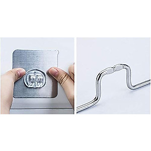 Easyinsmile Trash Bag Holder Portable Hanging Organizer Trash Rack 2pcs/Pack (Stainless Steel 3)