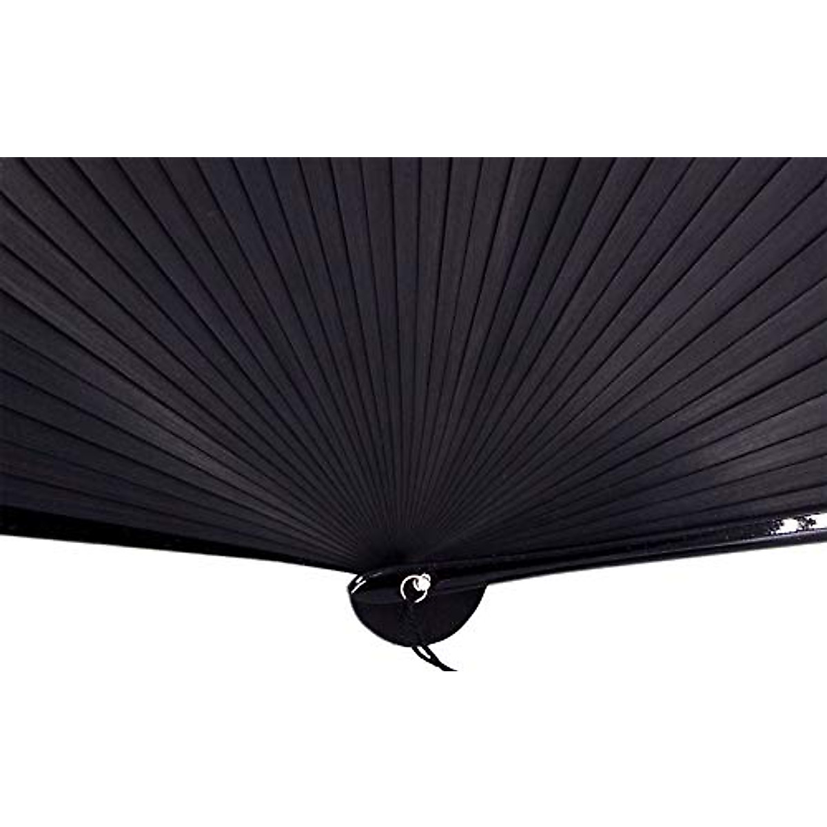 Amajiji 8.27"(21cm) Hand Held Bamboo Silk Folding Fan Hand Fan,Chinese/Japanese Charming Elegant Vintage Retro Style,Women Ladys Girls Best Gifts (Black)