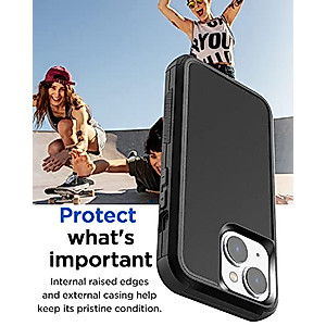 AICase for iPhone 14 Case(6.1") Case,Heavy Duty 3-Layer Rugged Pocket-Friendly Phone Case,Durable Military Grade Protection Shockproof/Drop Proof/Dust-Proof Protective Cover for iPhone 14 Case 6.1"