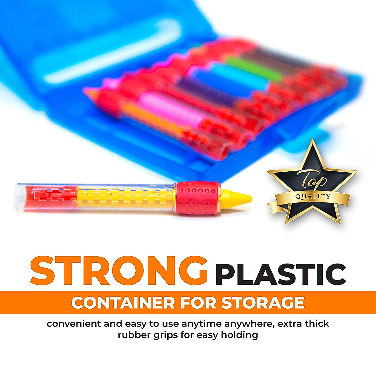 Bath Crayons For Kids Ages 4-8 | Washable Crayons | Gel Crayons For Kids Bath Toys | Toddler Crayons | Non Toxic Crayons For 1 Year Old | Bathtub Crayons for Kids Ages 2-4 | Non Twistable Crayons