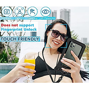 MandWot Waterproof Phone Pouch Face ID Unlock Support,Universal [8"] Cell Phone Case IPX8 Underwater-iPhone 14/13/Pro/Max/XS Galaxy S22+/S21/Note 20 Google,Beach Swimming Travel Vacation Essentials