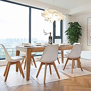 Azadx Office Chair Mat for Hard Floors 36 X 48, Clear PVC Hardwood Floor Mat, Durable Plastic Floor Protector for Home and Office use (36" X 48" Rectangle)