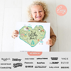 Lucy Darling Baby Journal - Stylish, Eco-Friendly 106 Pages for Recording Precious Milestones, Just Add Photos and Writing