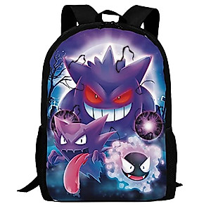 NoogYent Backpack, Anime Adjustable Shoulder Straps Laptop Backpack Simple Large Capacity Backpack Travel Bag, One Size (11629)