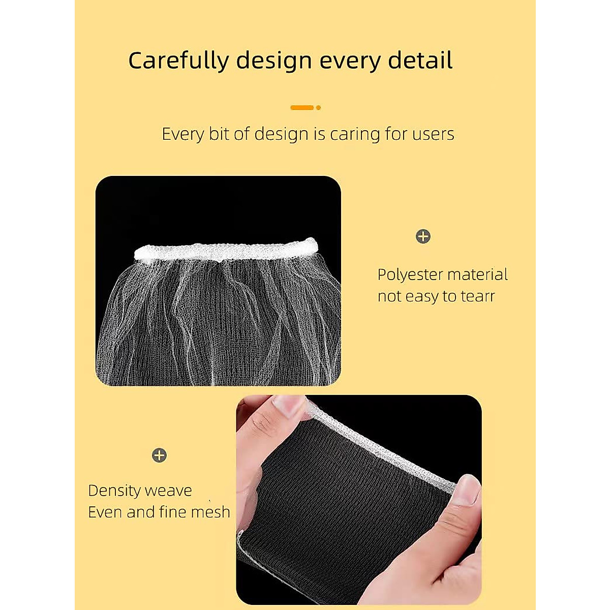 WEIYSHIGSH Kitchen Sink Strainer Mesh Bag- 200PCS Disposable mesh Sink Strainer Bags - Sink Drain Strainer - Suitable for Most Sizes of Kitchen Drainage Basket