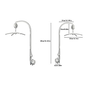 AFUNTA Baby Crib Mobile Music Box Holder Arm Bracket Nut Screw Box Mobile