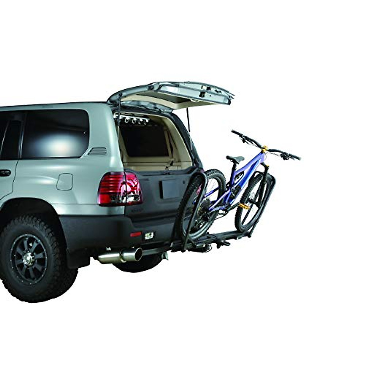 INNO INH110 Tire Hold Hitch Mount (1.25"/2") Platform Rack (1) Bike (E-Bike, Fat Tire, Full Suspension, Carbon Compatible)