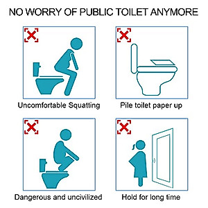 50 Pack Disposable Plastic Toilet Seat Cover Non Slip Individually Wrapped for Travel Perfect for Potty Training Ideal for Adults