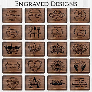 Personalized Cutting Boards, Wedding Gifts for Couple, Wood Engraved Custom Cutting Boards for Anniversary Engagement Housewarming Gifts