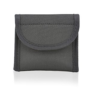 TECH118 Latex Glove Pouch -For First Responders -Police, Fire, EMS, Security, Black, Standard