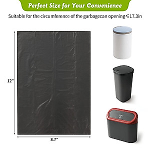 CZWL&HG Portable Hanging Mini Car Trash Can,Wastebasket Trash Can with Lid, Plastic Desktops Trash Can, Garbage Can for Car Office Home,Waterproof Odorless Garbage Can (Black, 1)