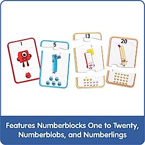 hand2mind Numberblocks Counting Puzzle Set, Number Puzzle, Counting Games for Kids Ages 3-5, Numbers for Toddlers, Math Games for Kids, Matching Game, Educational Toys, Preschool Learning Activities