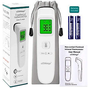 eZthings Forehead Thermometer Medical Non Touch Infrared with Fever Alarm