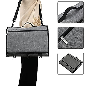 LOOEN Portable Yarn Tote Bag Foldable Hanging Yarn Storage Knitting Organizer Storage, Clear Wall Display Bulk Yarn Organizer Bag for DIY Knitting