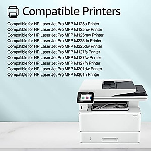 greencycle Compatible Toner Cartridge Replacement for HP 83A CF283A Work with Laserjet Pro MFP M201dw M225dw M127fw M125nw M127fn Printer (Black,4-Pack)