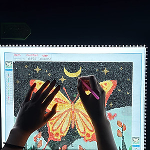 HSK B4/A3s Artist tracing Light Box Copy Table,USB Power Dimmerable 6000 Lux Lock Button Artcraft Light Pad for Tatto Drawing, Sketching, Animation,Diamond Painting