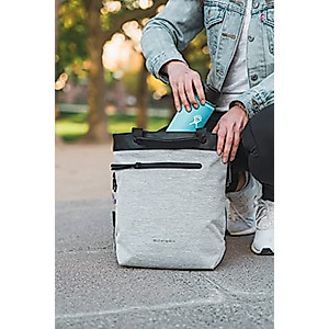 Sherpani Geo, Anti Theft Medium Crossbody Bag, Tote Bag, Travel Bag, Shoulder Bag, Purses for Women (Sterling)