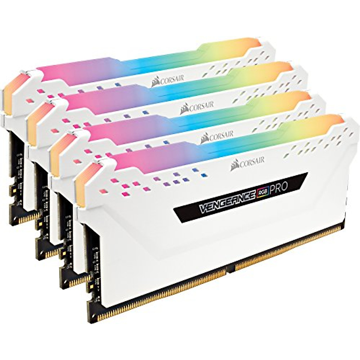 Corsair Vengeance RGB Pro DDR4 3600MHz C18 LED Desktop Memory - White 32GB (4x8GB) (Pack of 4)