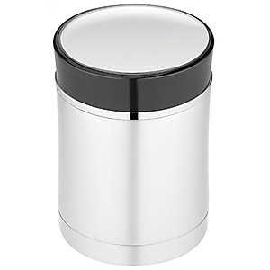 THERMOS Stainless Steel Food Jar, 16 Ounce, Black