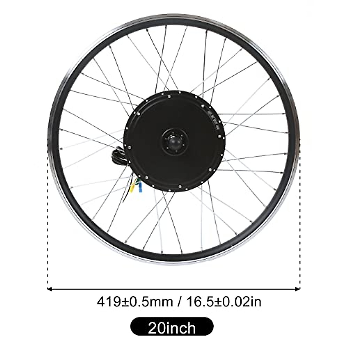 E Bike Conversion Kit, Rear Wheel 48V 1000W Mountain Bike Electric Bike Conversion Kit with LCD Display, Cycling Hub DC Motor and Controller, Electric Bicycle Wheel Kit for Road Bike(20inch)