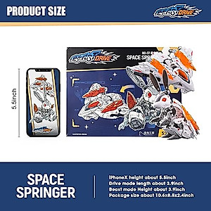 52TOYS BEASTDRIVE BD-07 Space Springer Deformation Toys Action Figure, Converting Toys in Vehicle and Beast, Perfect Birthday Party Gift for Teens and Adults