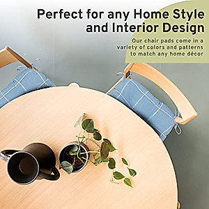 Arlee Highland Set of 2 Chair Pad, 2 Count (Pack of 1), Blue