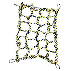 MagiDeal Bird Toys Hamster Hammock Rope Parrot Hammock Climbing Toy Climbing Toys Cage Toys Ladder Climbing Net for Parakeet Pet Parrot