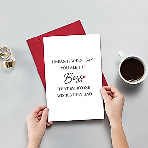 Ogeby Funny Boss Birthday Cards Gifts for Boss Women Men, Happy Boss’s Day Card Gifts for Him Her, You Are the Boss That Everyone Wishes They Had