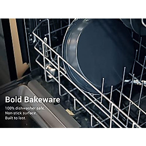 Elbee Home 8-Piece Nonstick Aluminized Steel, Space Saving Baking Set , With Deep Roasting Pan, Cookie Sheet, Cake Pans, Muffin Pans and Baking Pan PFOA & PFOS Free