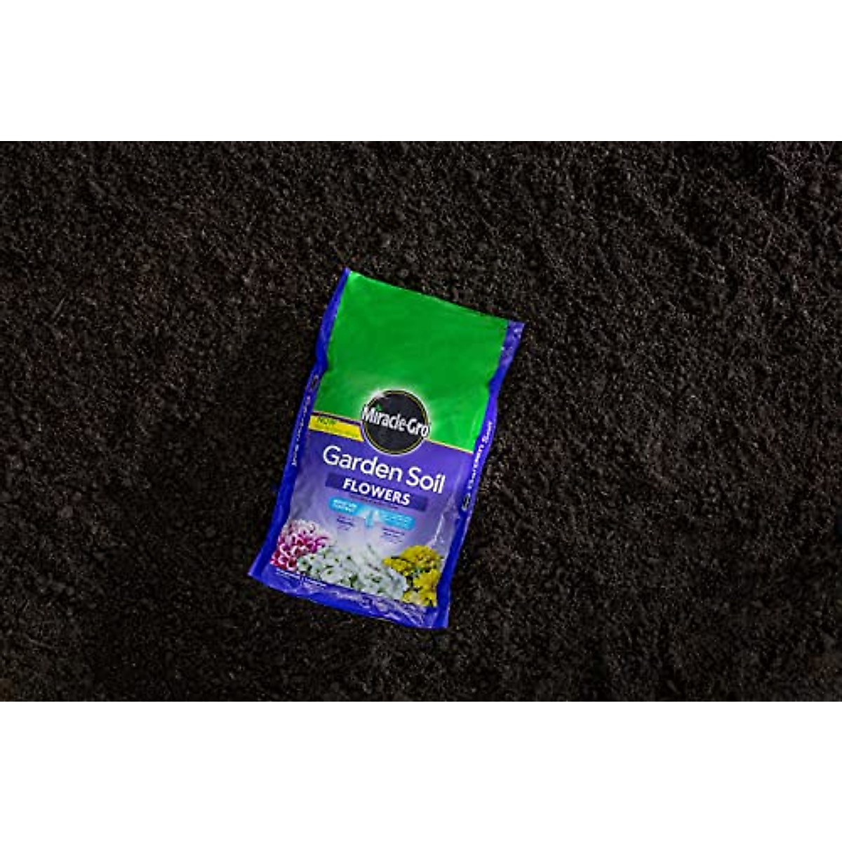 Miracle-Gro 70359430 Garden Soil Flowers, 1.5 Cf