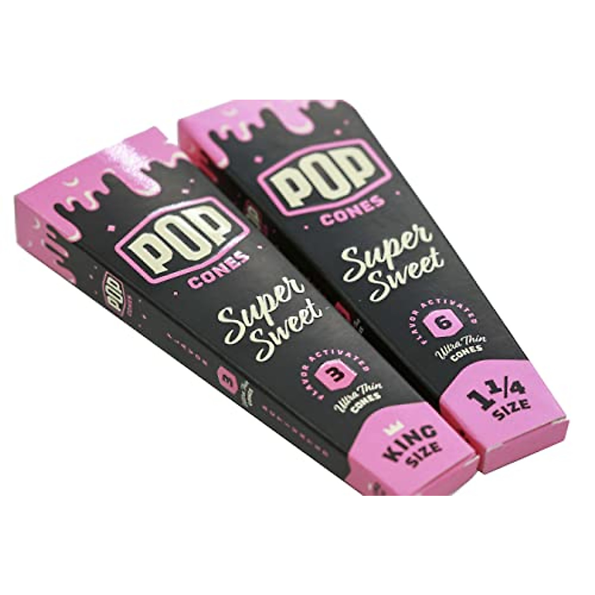 Pop Cones- Cones with a Flavor Burst Pop ( Wraps, Papers, Cones) (All 8 packs, Mix), Red, Yellow, Blue, Orange