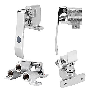 G1/2 Thread Brass Faucet Valve Knee Valve Faucet Control Pedal Valve Accessories for Bar Hotel Restaurant Canteen (Single Temperature Knee top Valve)