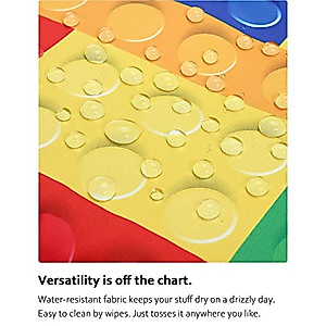 HotStyle TRENDYMAX Little Kids Backpack with Chest Strap, Cute for Preschool Kindergarten Girls Boys, Colorful Blocks